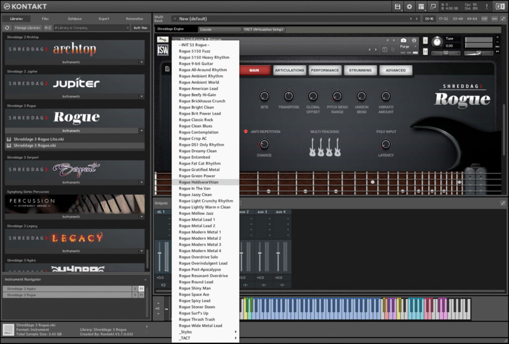 多弦ギター音源比較！『SHREDDAGE 3 HYDRA』vs『AMPLE METAL HELLRAZER III』 | SONICWIRE BLOG